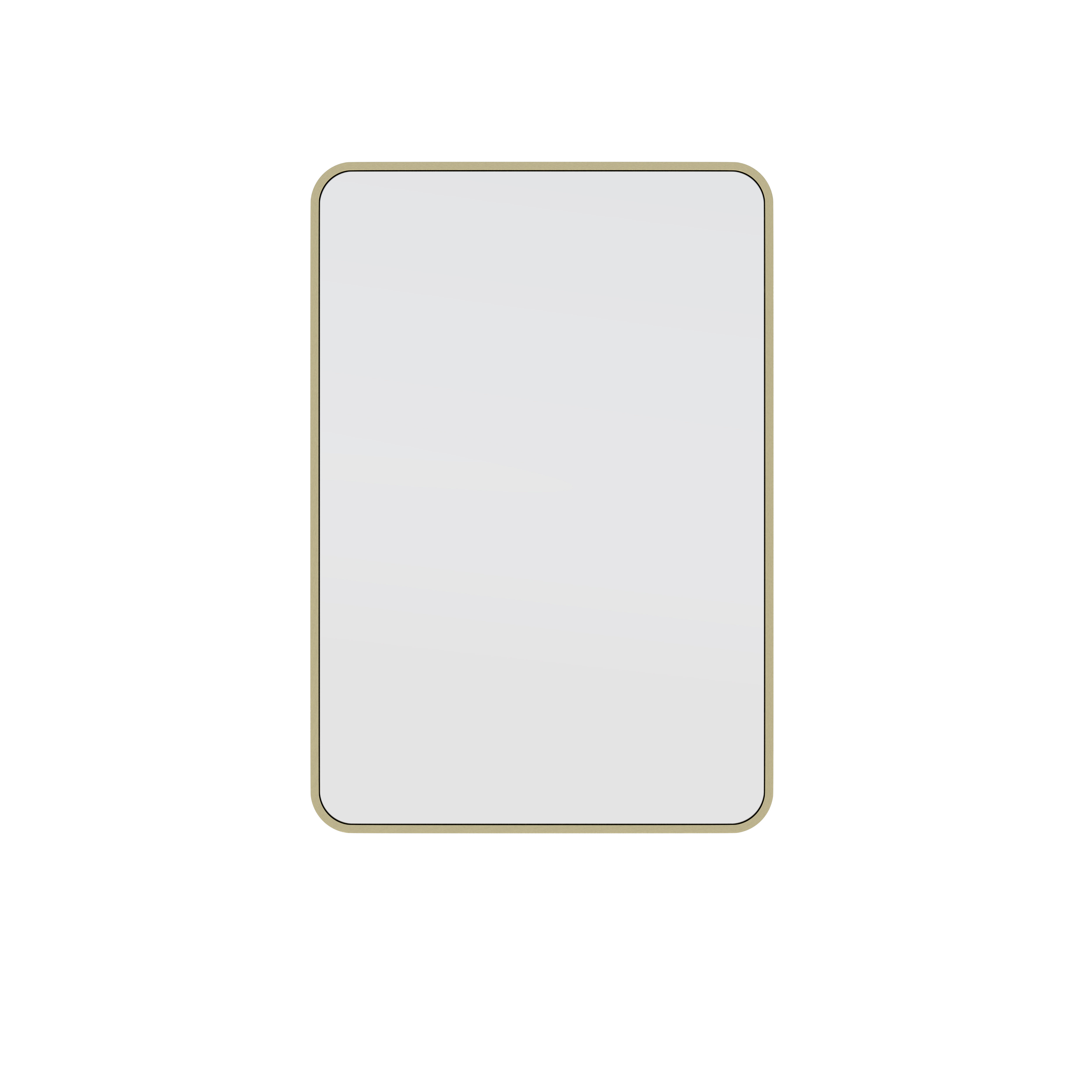 Glass Warehouse Trinity 22 in. x 32 in. Rectangle Radius Mirror ...