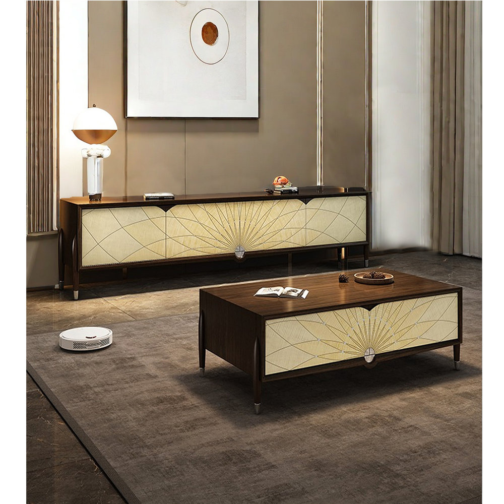 moonlight design Combination Of Coffee Table And TV Stand 2 - Piece ...