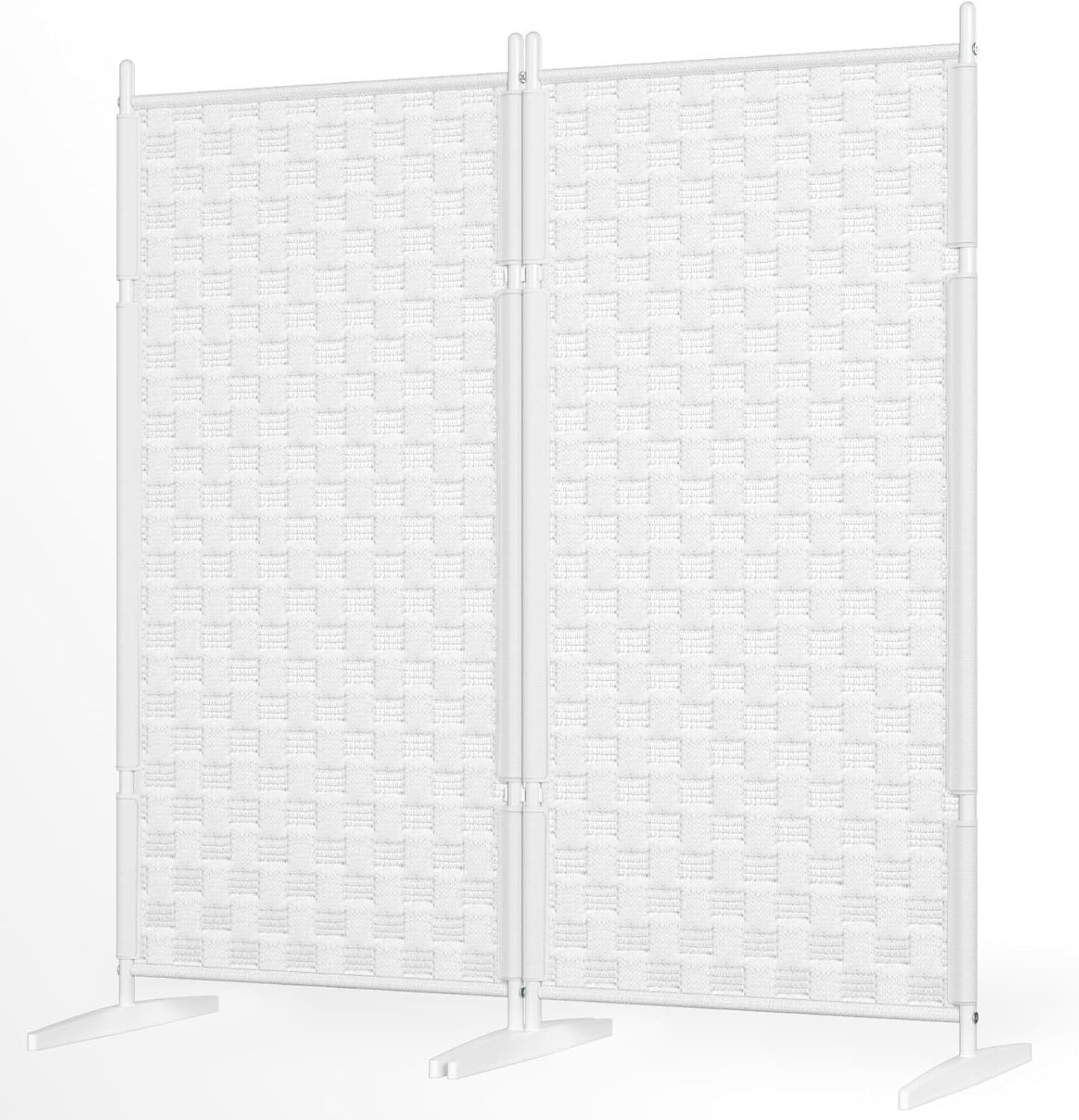 Hokku Designs 2 Panel Room Divider White Wall Dividers For Rooms Small ...