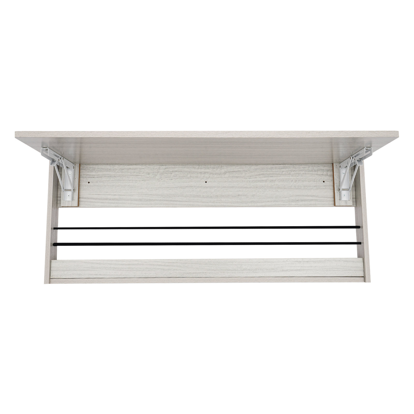 Wrought Studio™ Wall Mounted Folding Table (Rounded Corner) | Wayfair