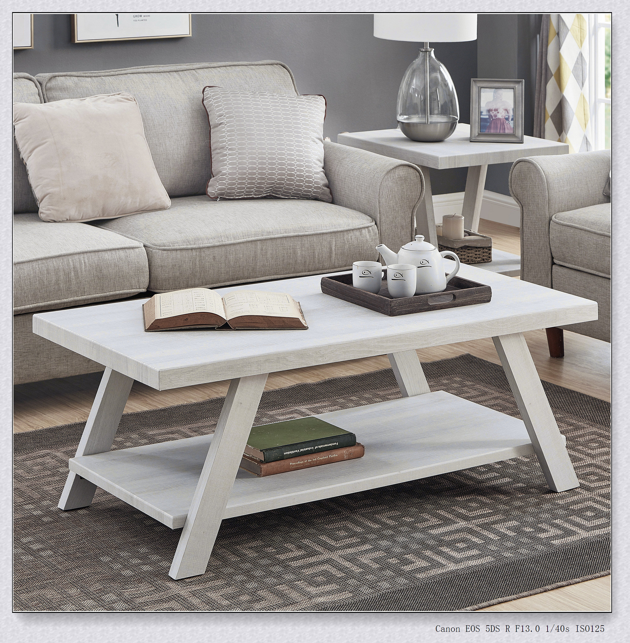 Latitude Run® Coffee Table Nesting Set of 2, Circular Sintered Stone ...
