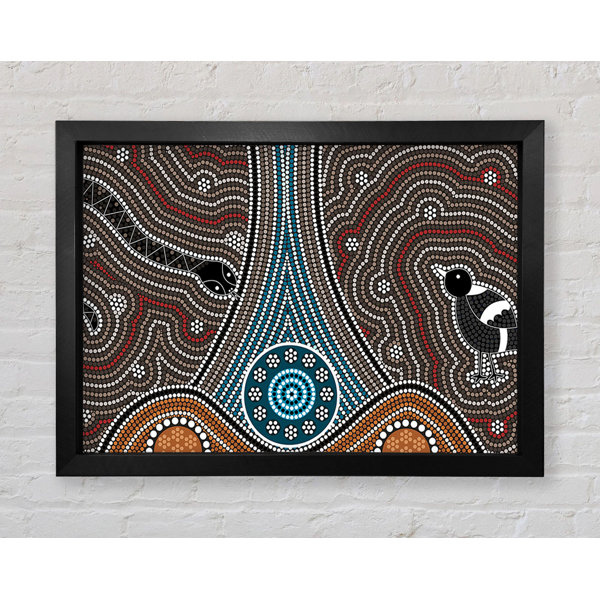 Latitude Vive Aboriginal Pattern 8 - Single Picture Frame Art Prints ...