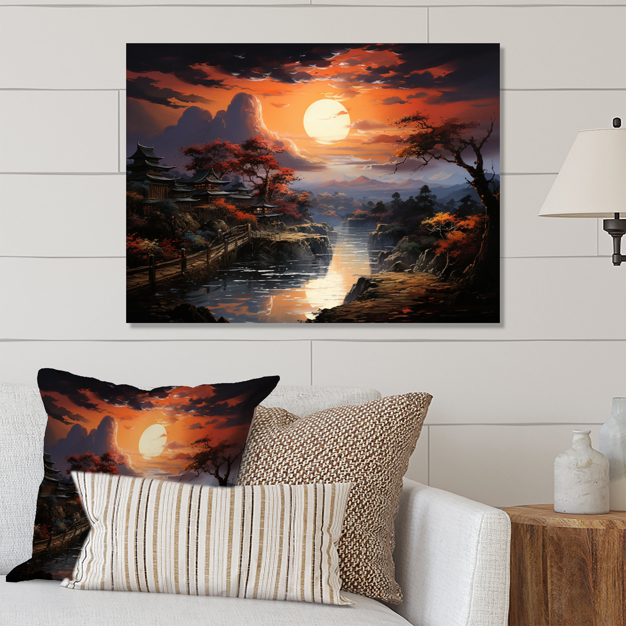 Latitude Run® Asian Art Silk Dawn - Asian Art Print on Metal | Wayfair