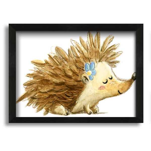 Happy Larry The Happy Hedgehog - Picture Frame Painting on Canvas ...