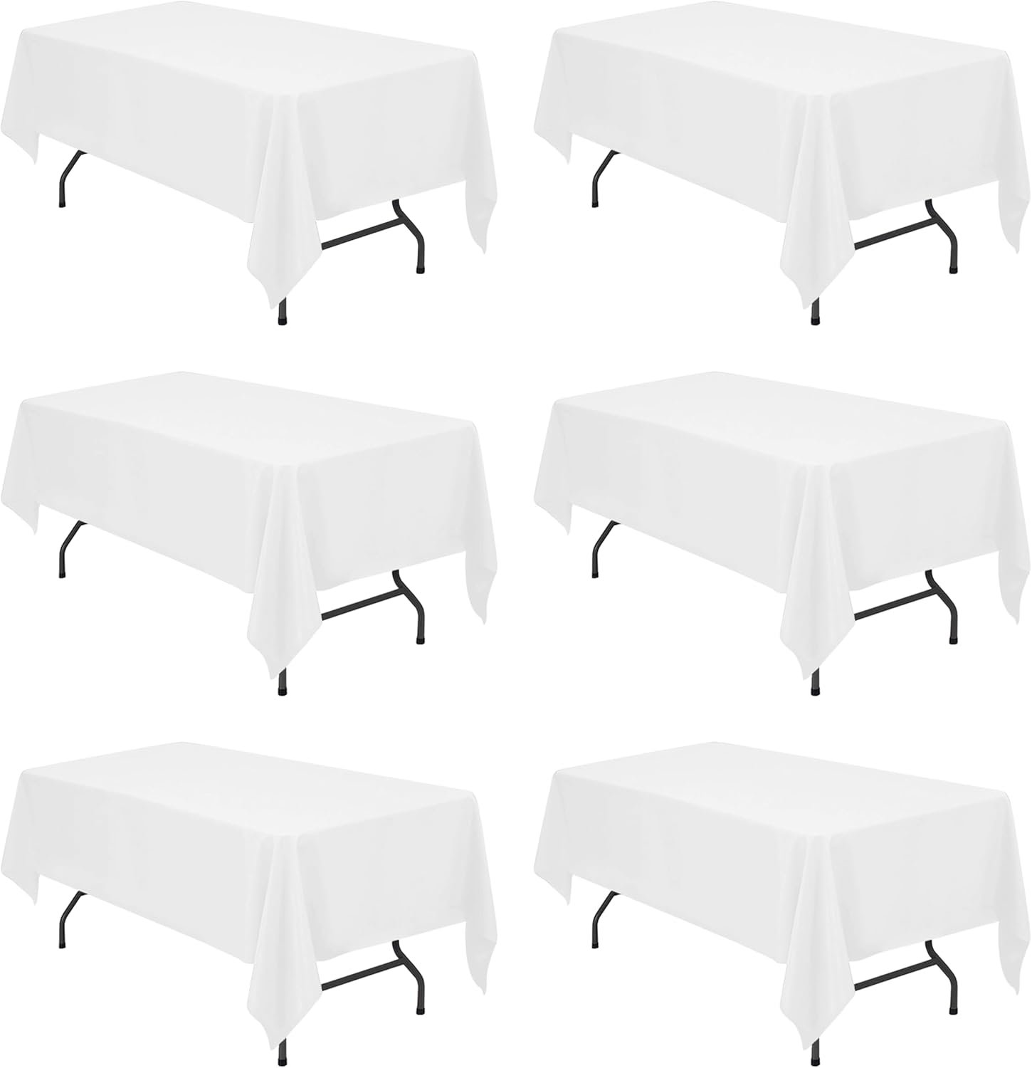 Hokku Designs 6 Pack Tablecloths For 6 Foot Rectangle Tables | Wayfair
