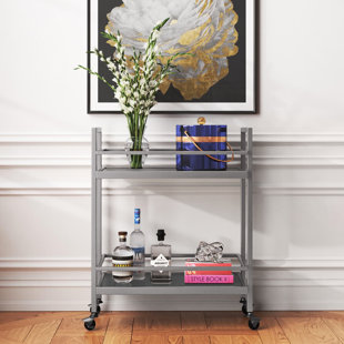 Silver Bar Carts You'll Love | Wayfair