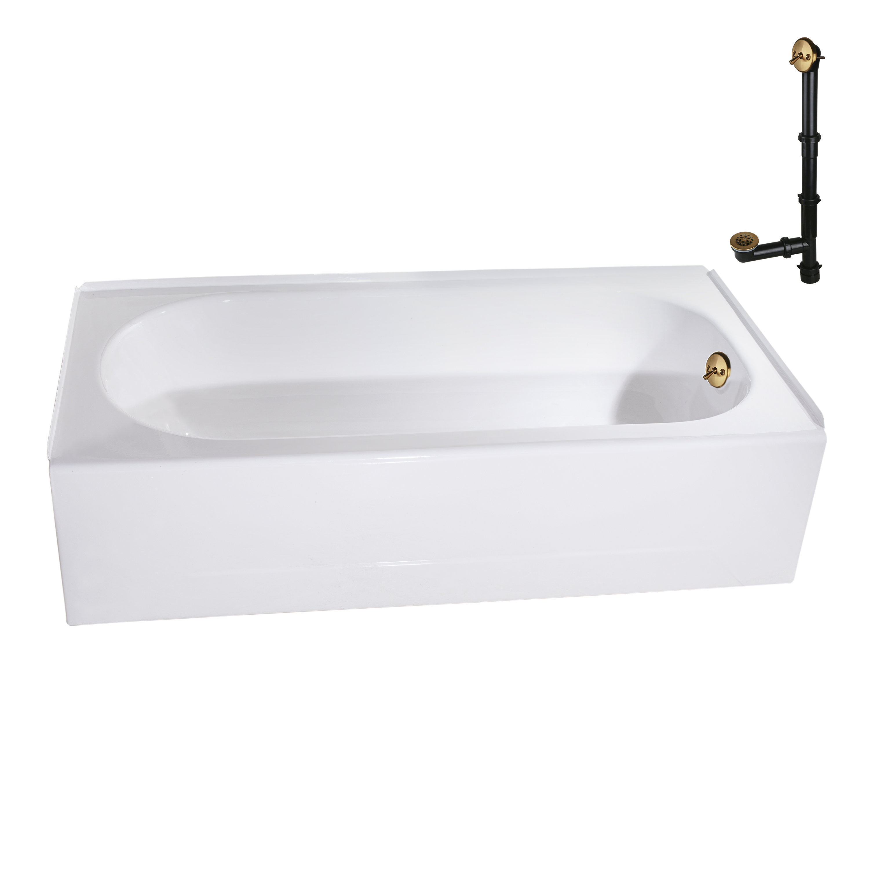 StreamlineBath 60'' x 30'' Alcove / Tile In Soaking Porcelain Enameled ...
