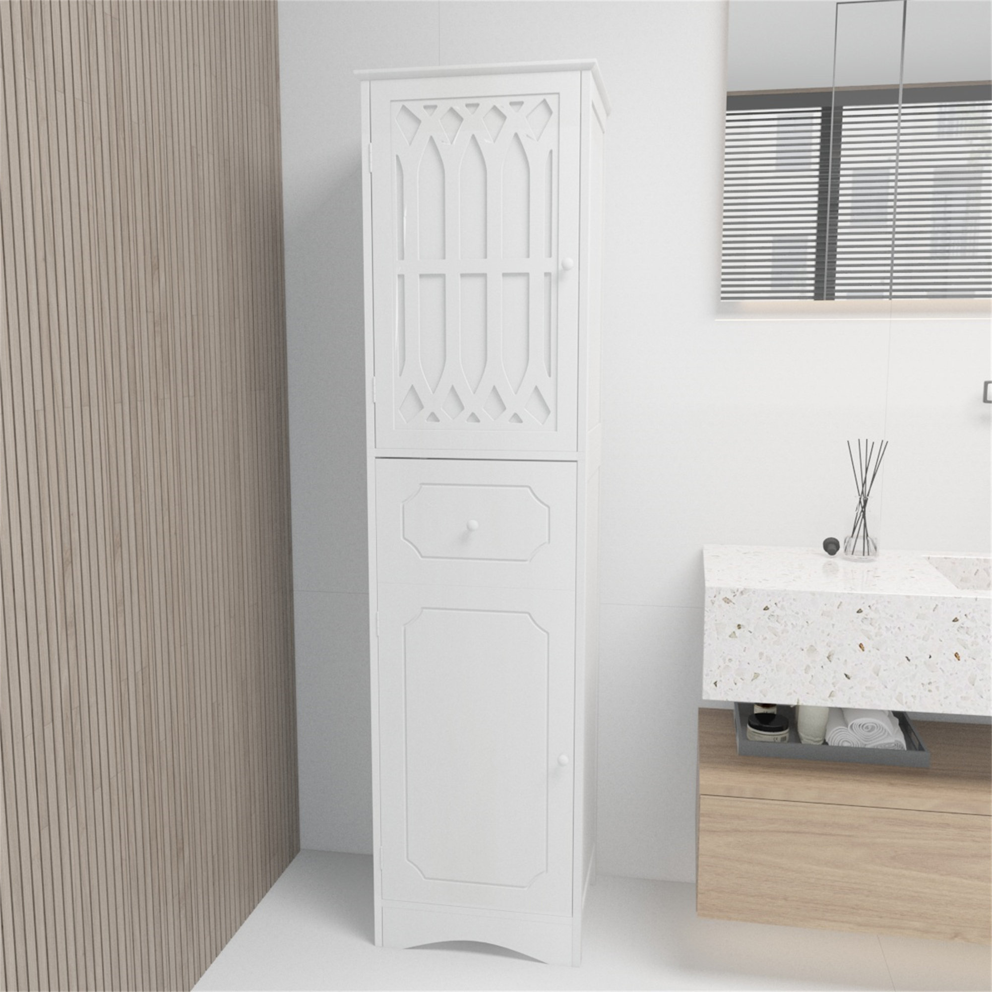 Red Barrel Studio Armoire à linge autoportante Yarvis - Wayfair Canada