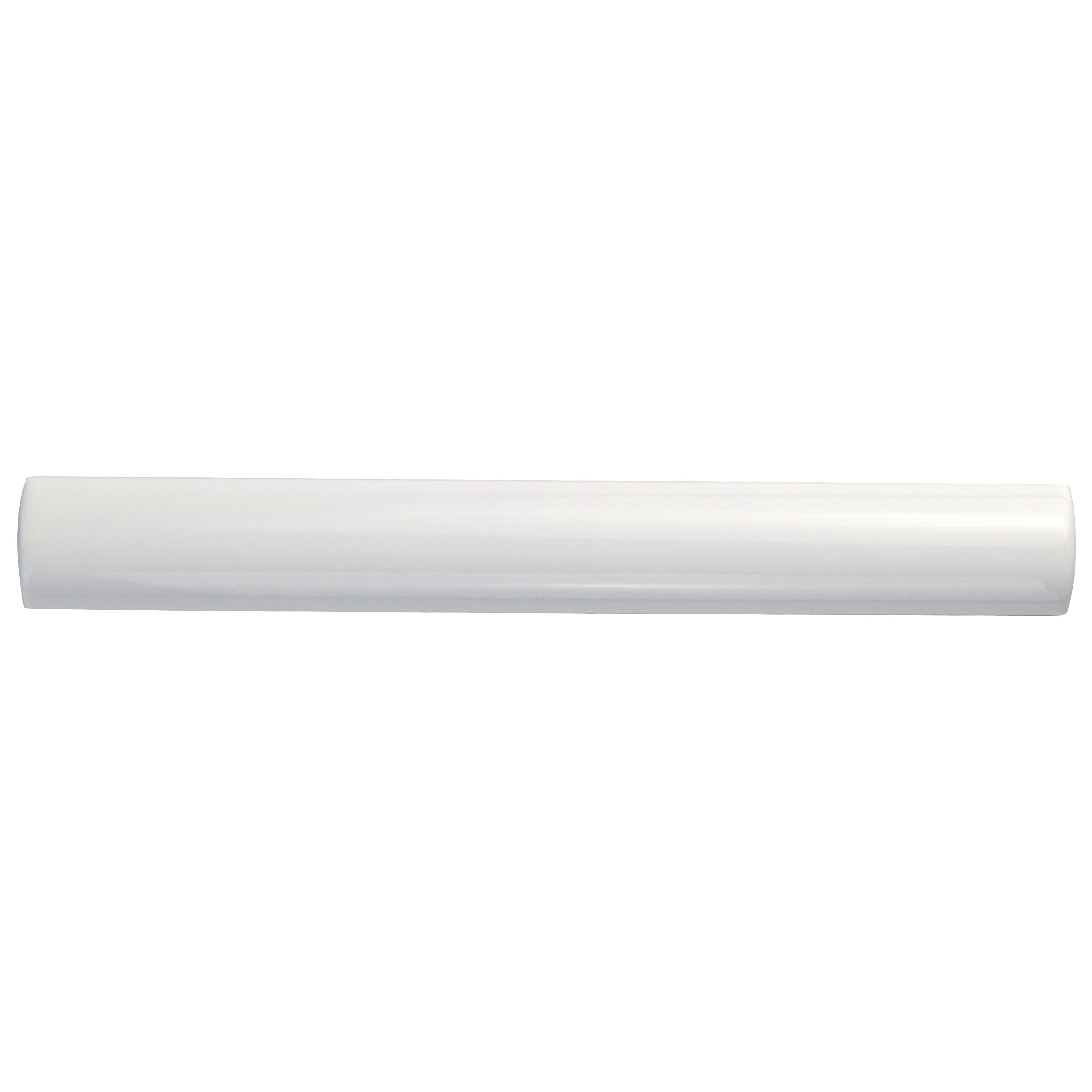 Merola Tile Bordon 8" x 1" Ceramic Quarter Round Tile Trim in Blanco ...