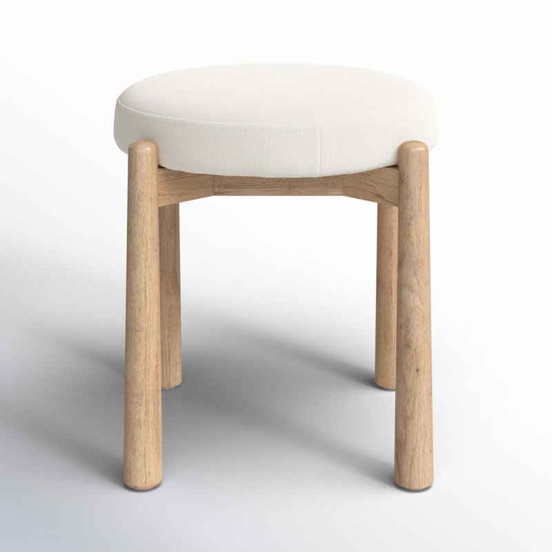 Joss & Main Rebecka Solid Wood Accent Stool | Joss & Main