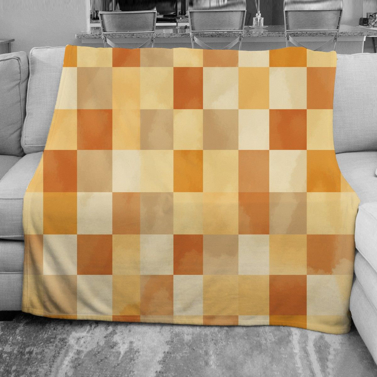 VisionDecor Checkered Fleece Blanket | Wayfair