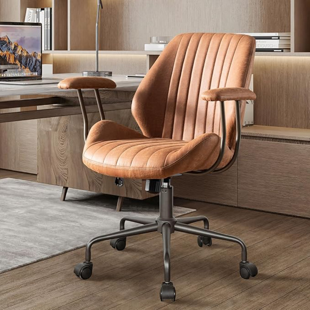 Corrigan Studio® Mid Back Office Chair Mid Century Modern Executive ...