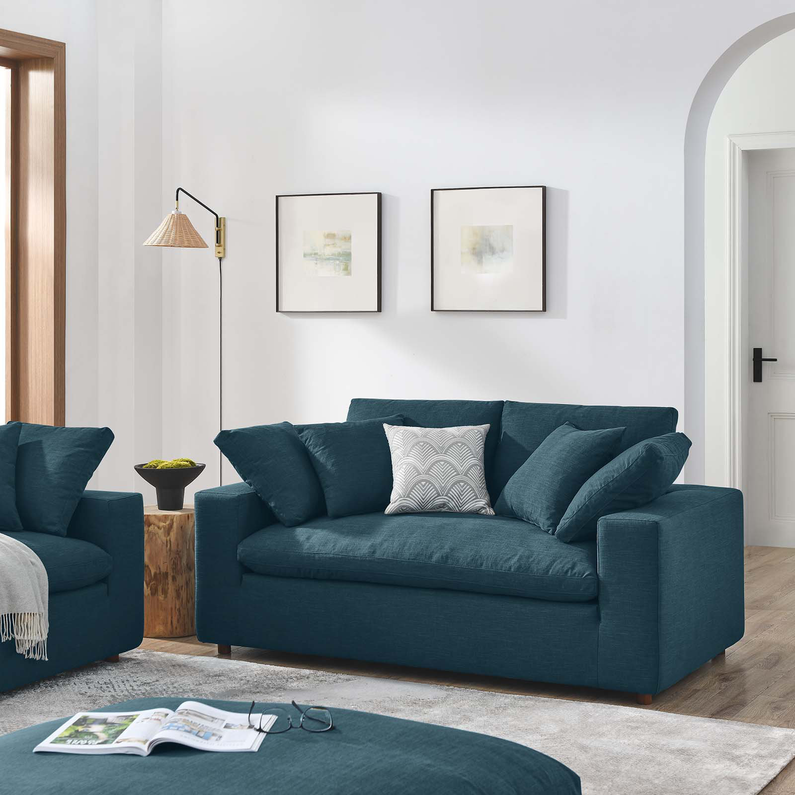 Modway Commix Down Filled Overstuffed Loveseat | Wayfair