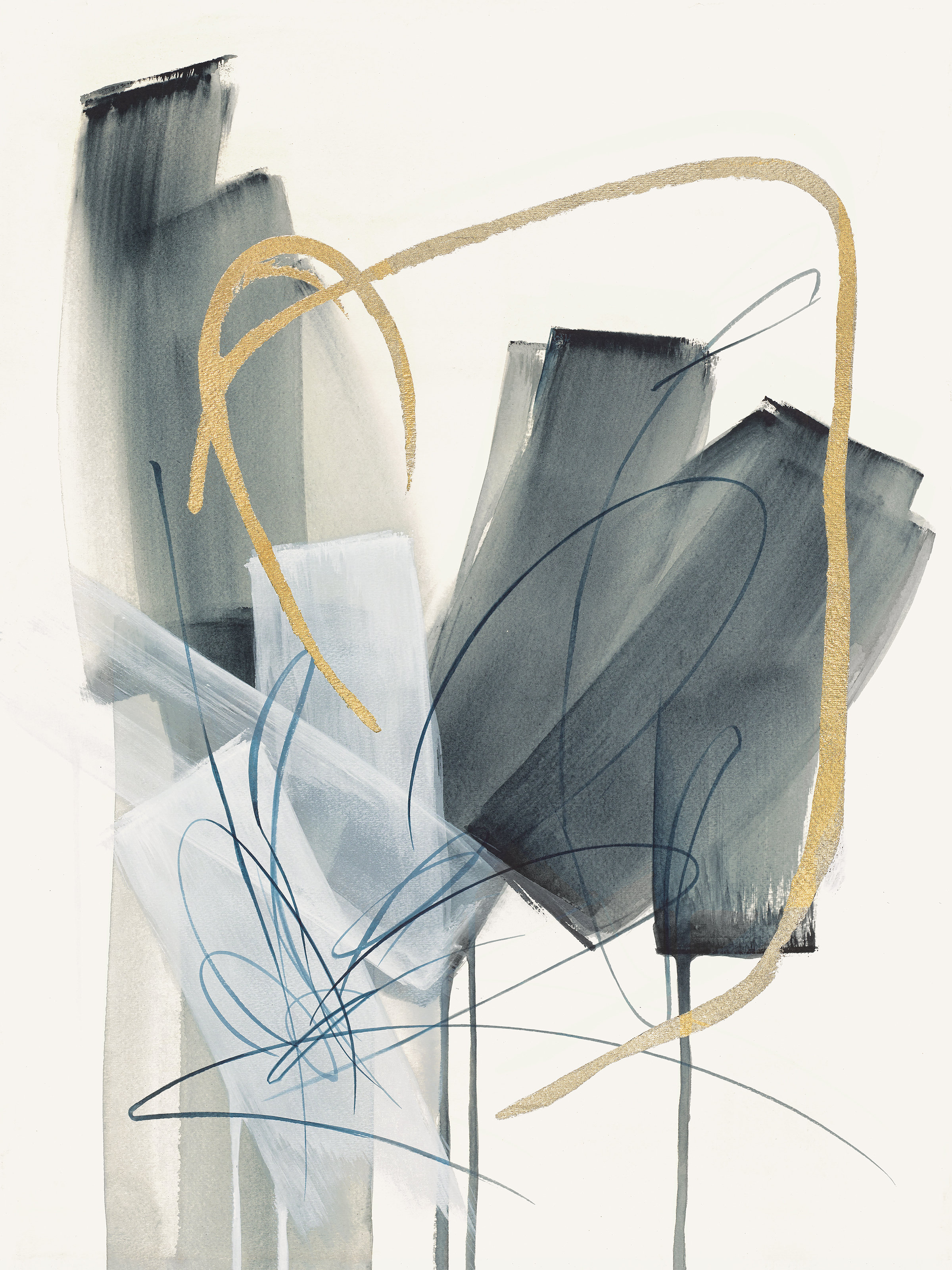 Chelsea Art Studio Neutral Blooms I by Janice Sadler - Wrapped Canvas ...