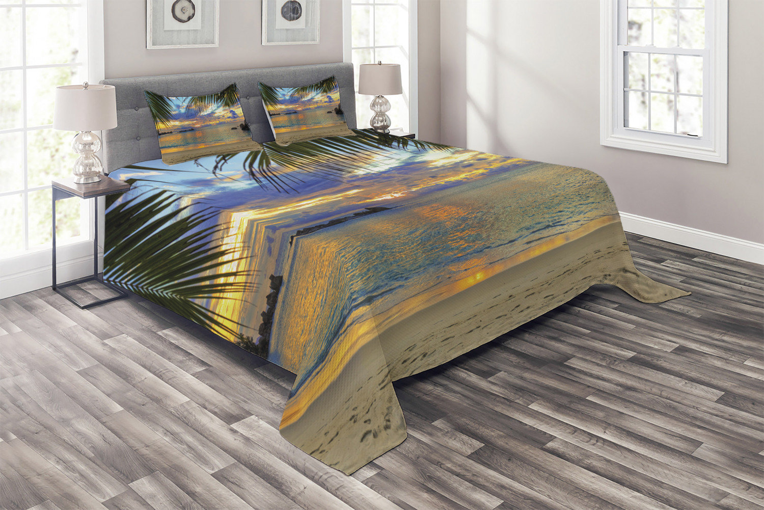 Ambesonne Tropical Coverlet Set | Wayfair