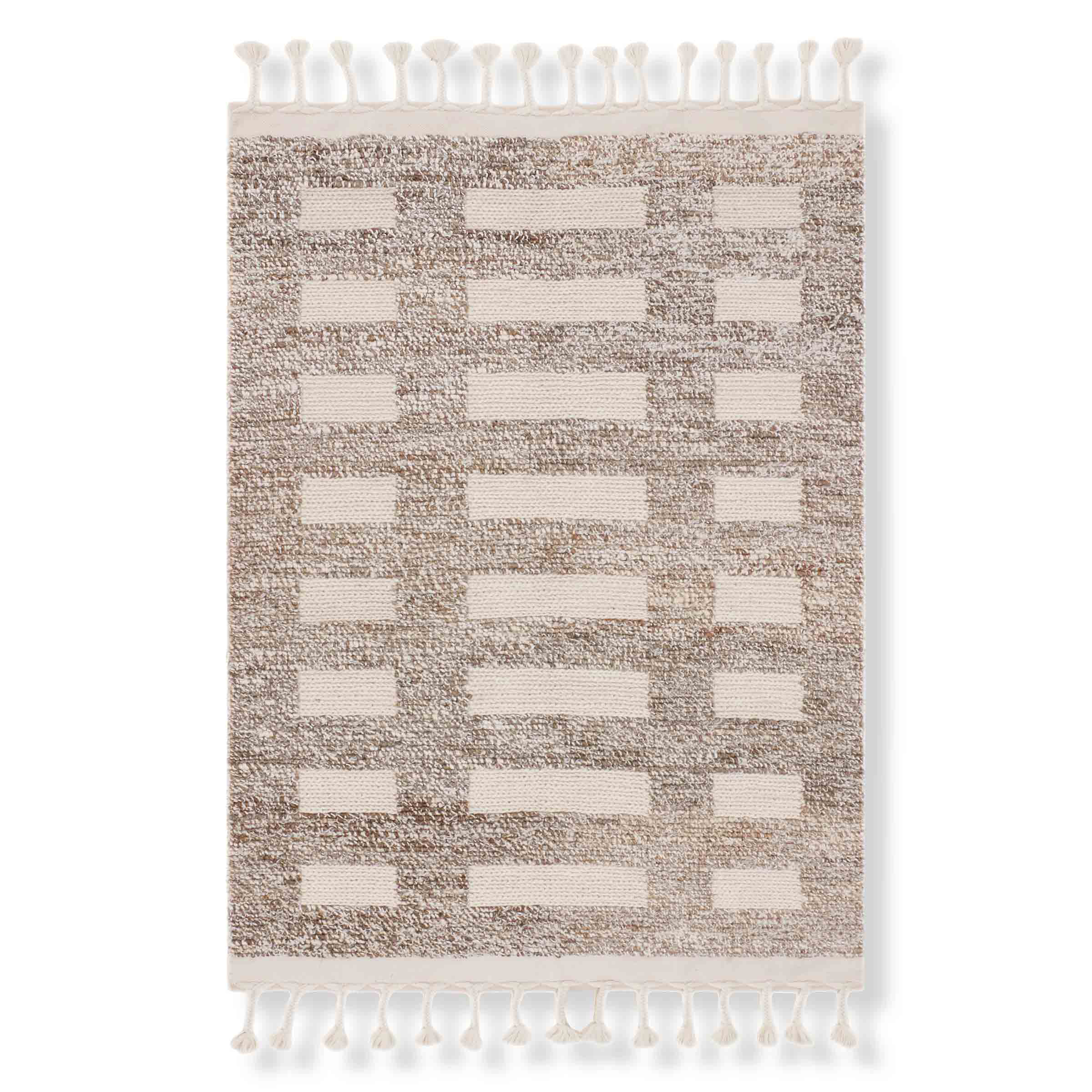 LOOMY Handmade Handwoven Area Rug in Natural | Wayfair