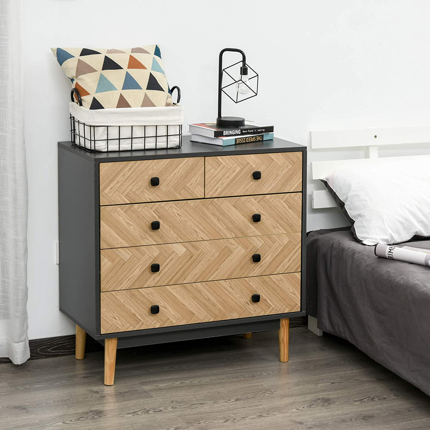 Hykkon Tenley 5 Drawer 80Cm W Chest of Drawers & Reviews | Wayfair.co.uk