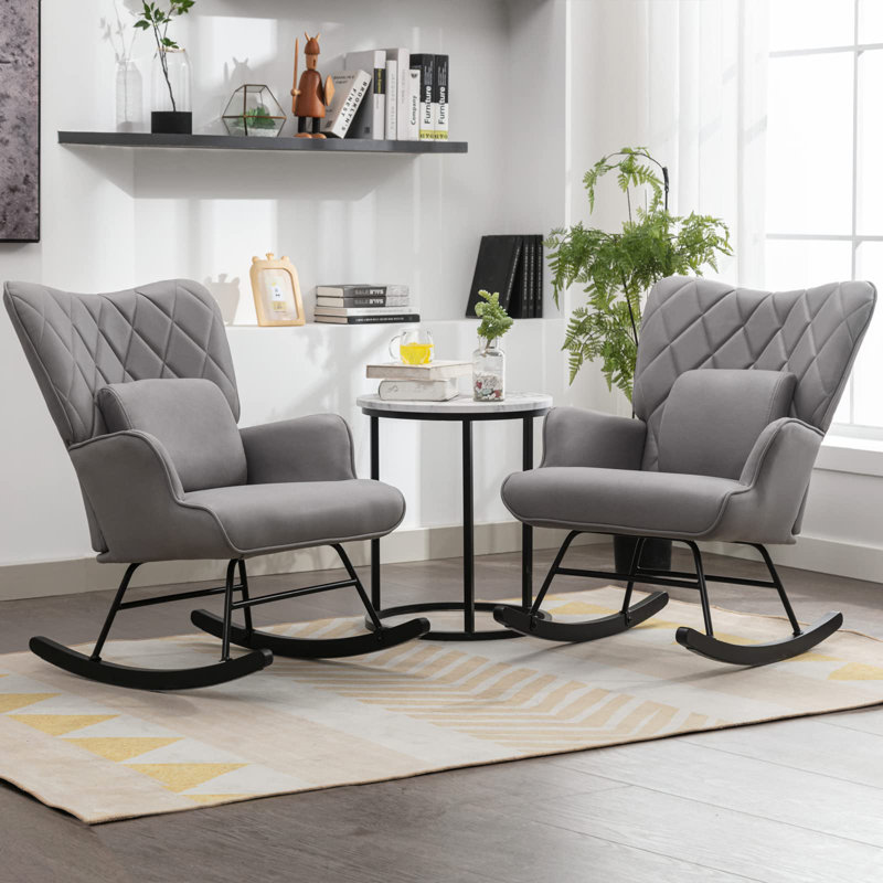 Corrigan Studio® Modern Rocking Chair Nursery Set | Wayfair