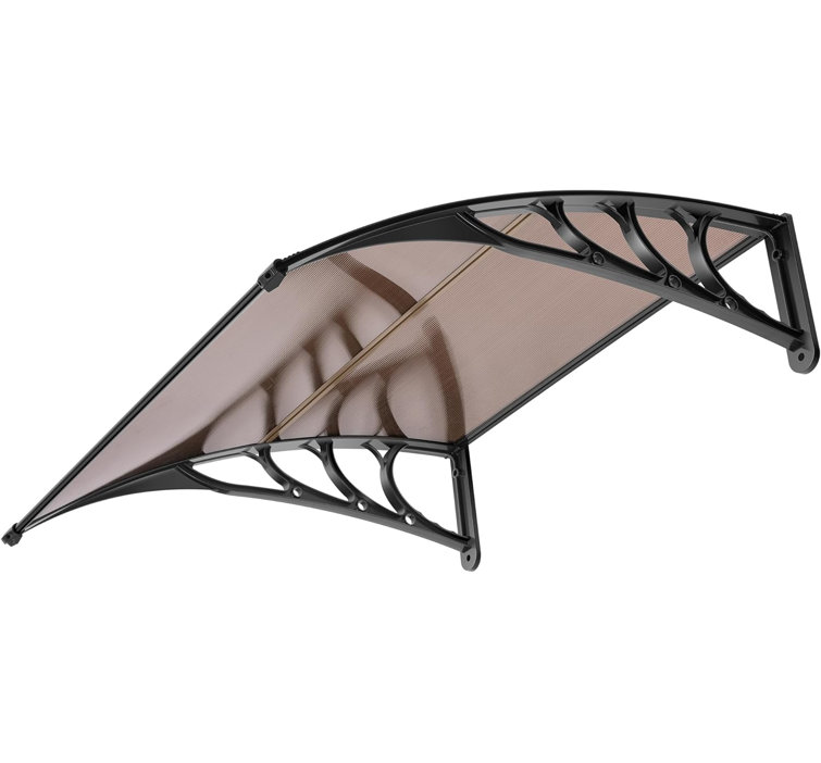 VIVOHOME 40'' W x 11'' D Polycarbonate Cover Retractable Door / Window ...