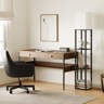 Ebern Designs Column Floor Lamp With Shelves & Reviews | Wayfair