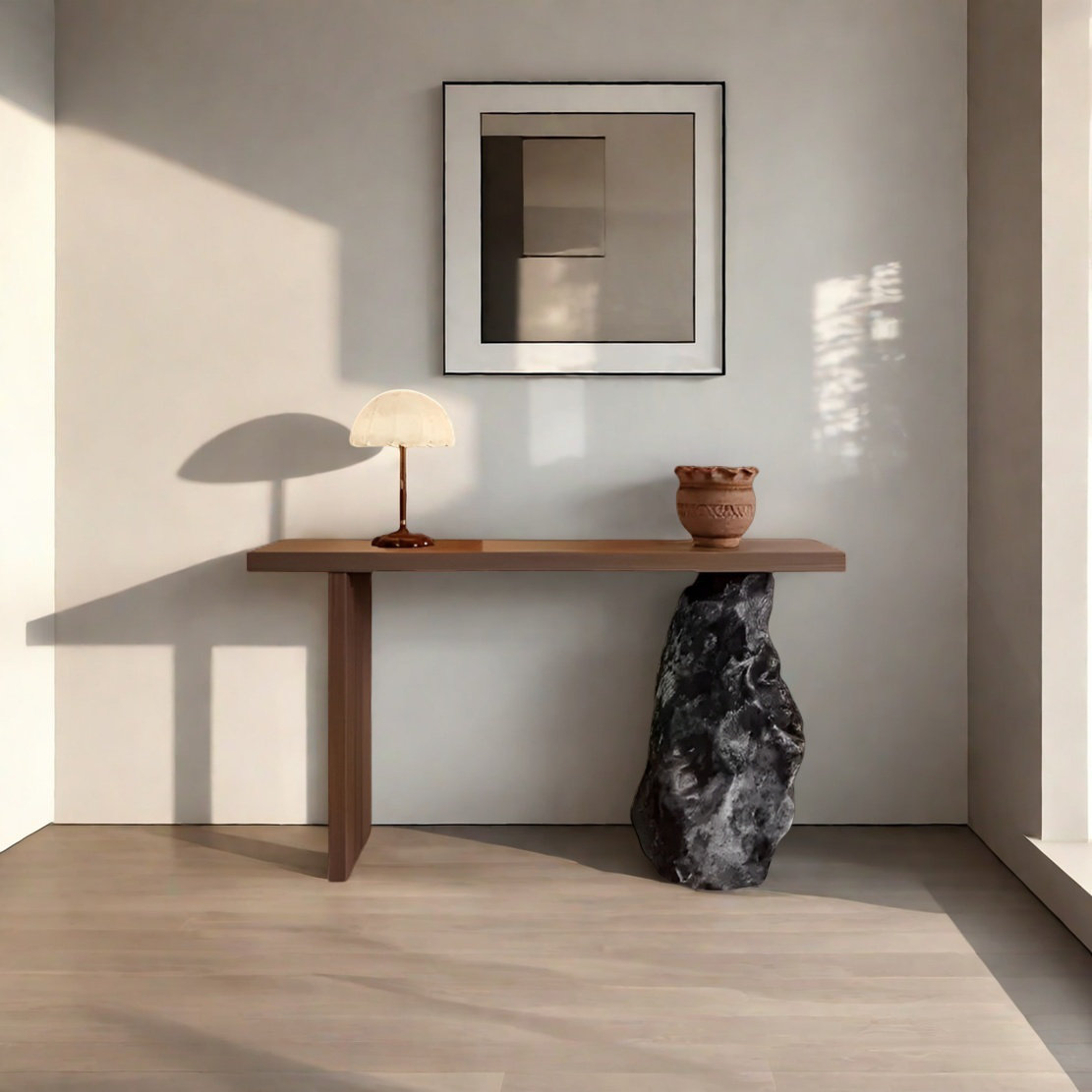 Orren Ellis Retro Minimalist Elegant Art Console Table | Wayfair