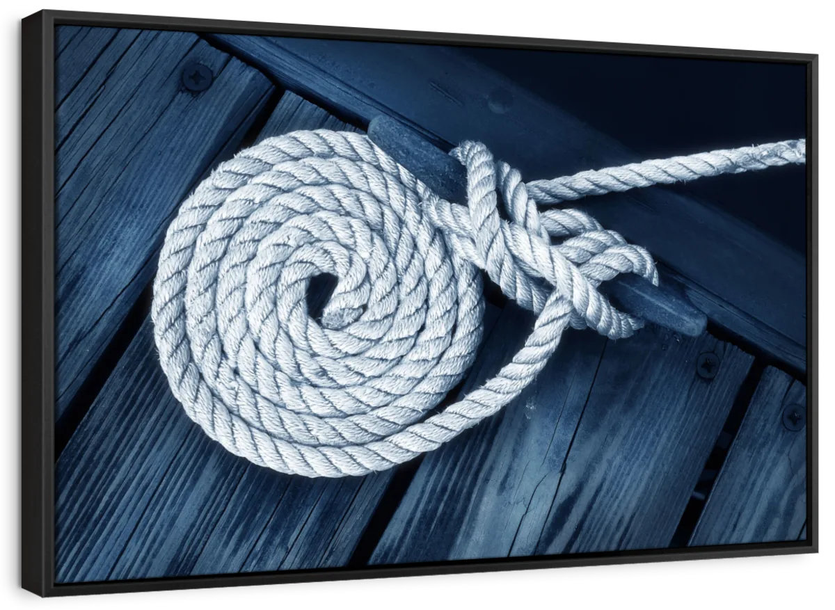 Longshore Tides Nautical Dock Rope Canvas Print | Wayfair