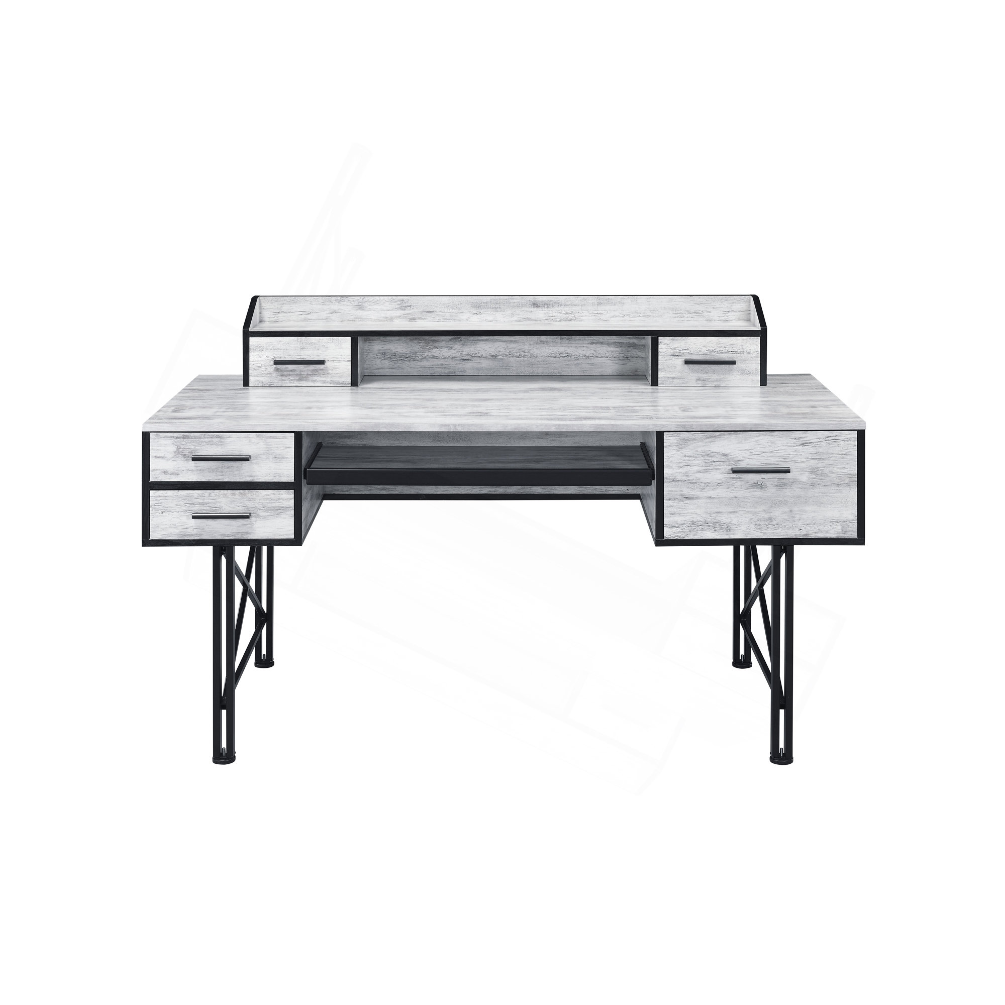 17 Stories Versatile Computer Desk With Multiple Storage Options For ...