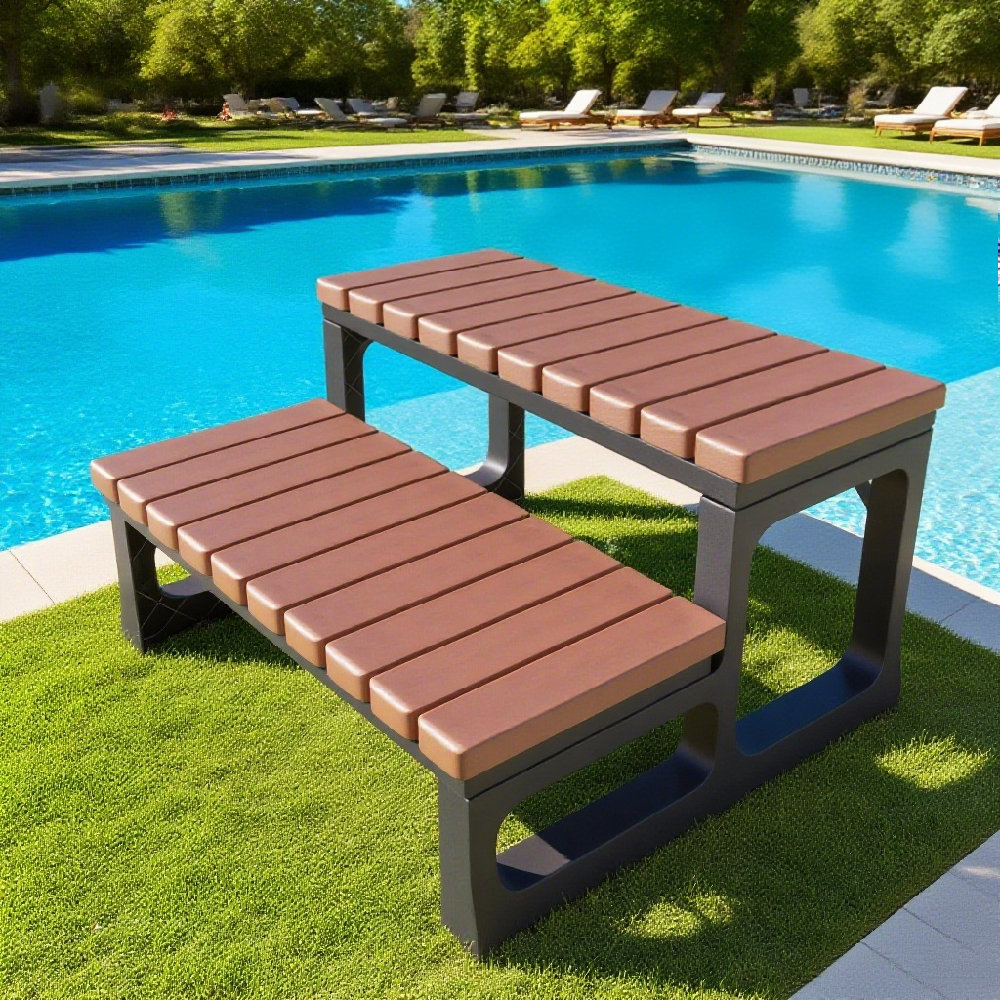 HOUSE WASH LLC Non-Slip Spa Steps for Round/Straight Tubs - Heavy Duty ...