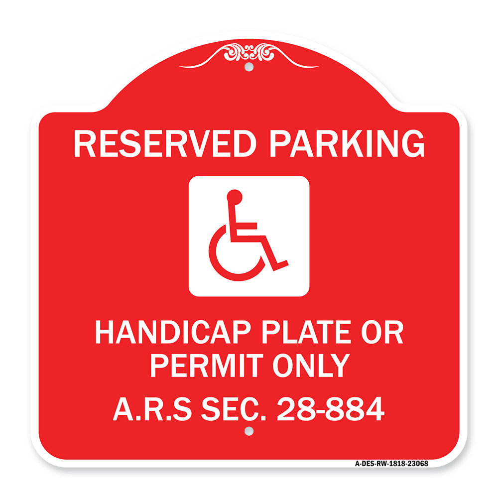 SignMission Signmission Designer Series Sign - Reserved Parking ...