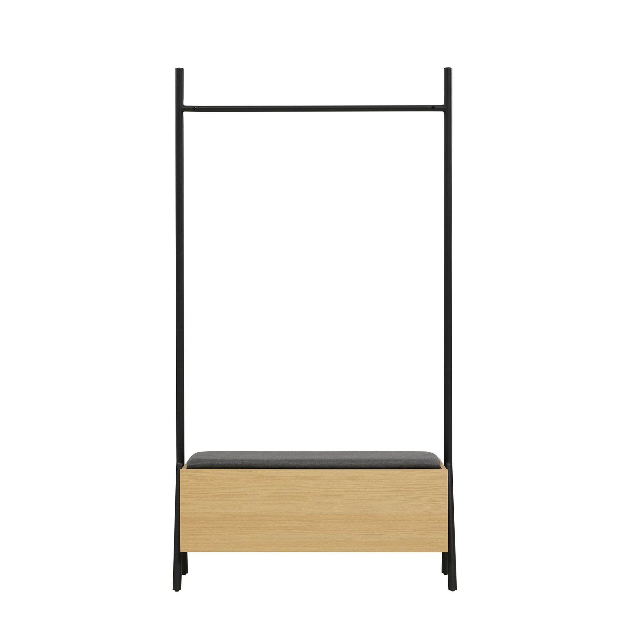 Latitude Run® Paloma Modern Open Hanging Closet with Storage ...