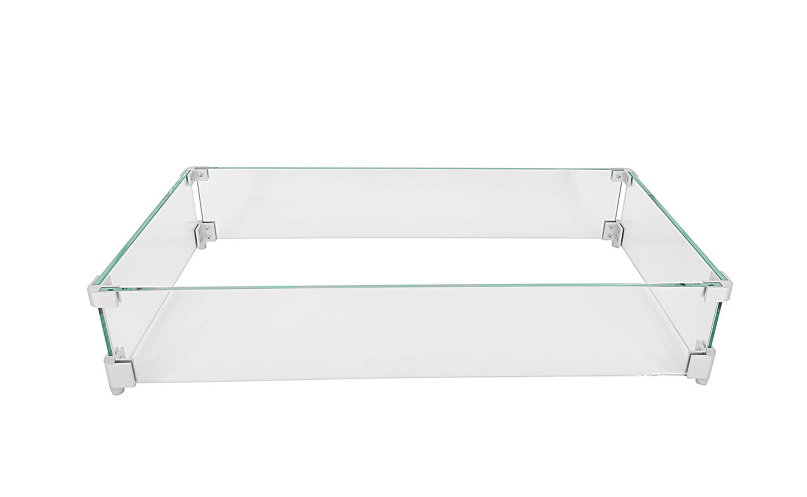 FixtureDisplays Fire Pit Wind Guard 30x14x6 Inch Fire Pit Wind Guard ...