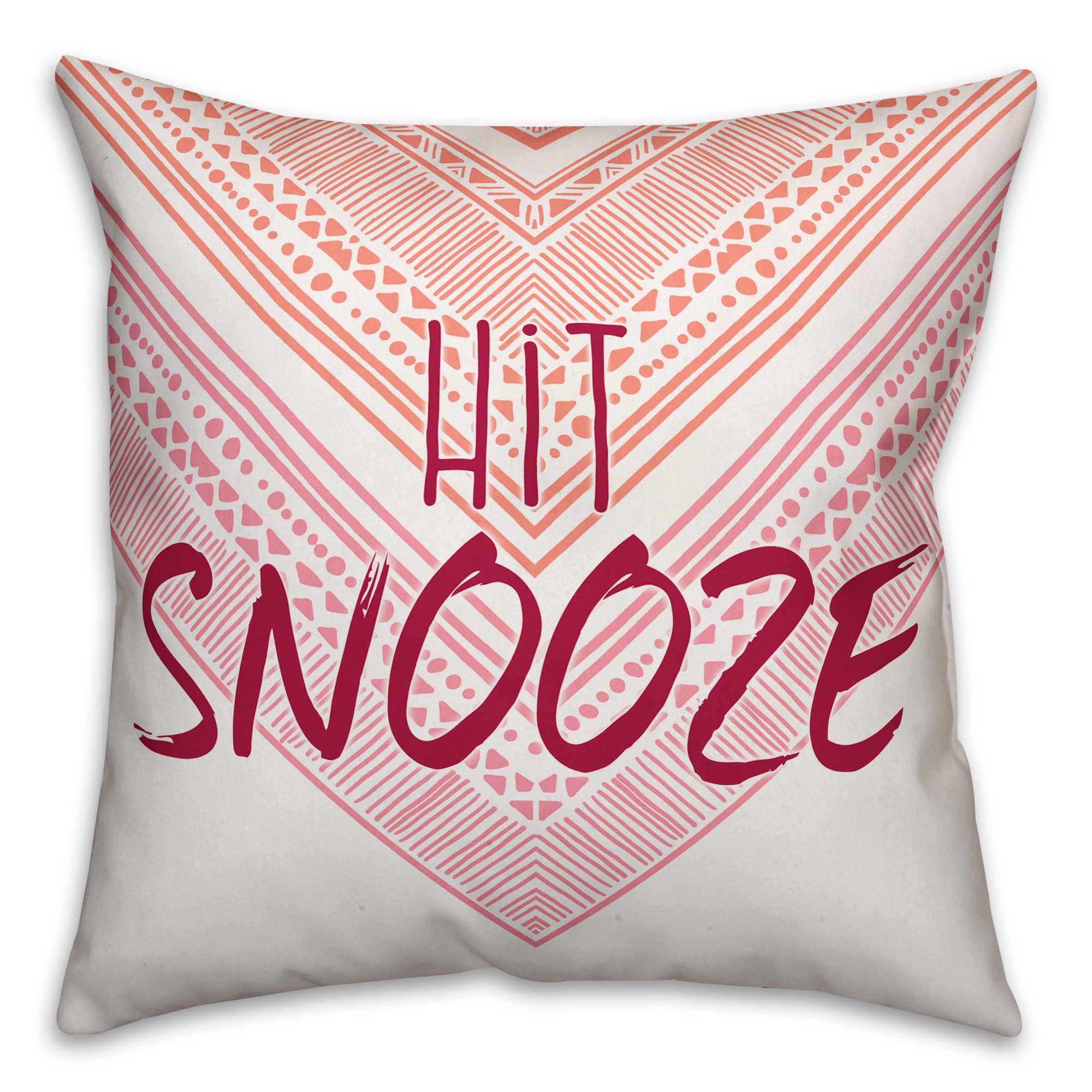 Designs Direct Creative Group Hit Snooze Throw Pillow | Wayfair