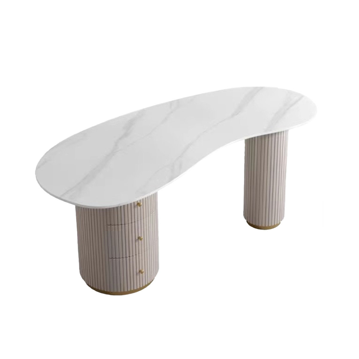 Orren Ellis Luxury porcelain tile office desk modern desk computer desk ...