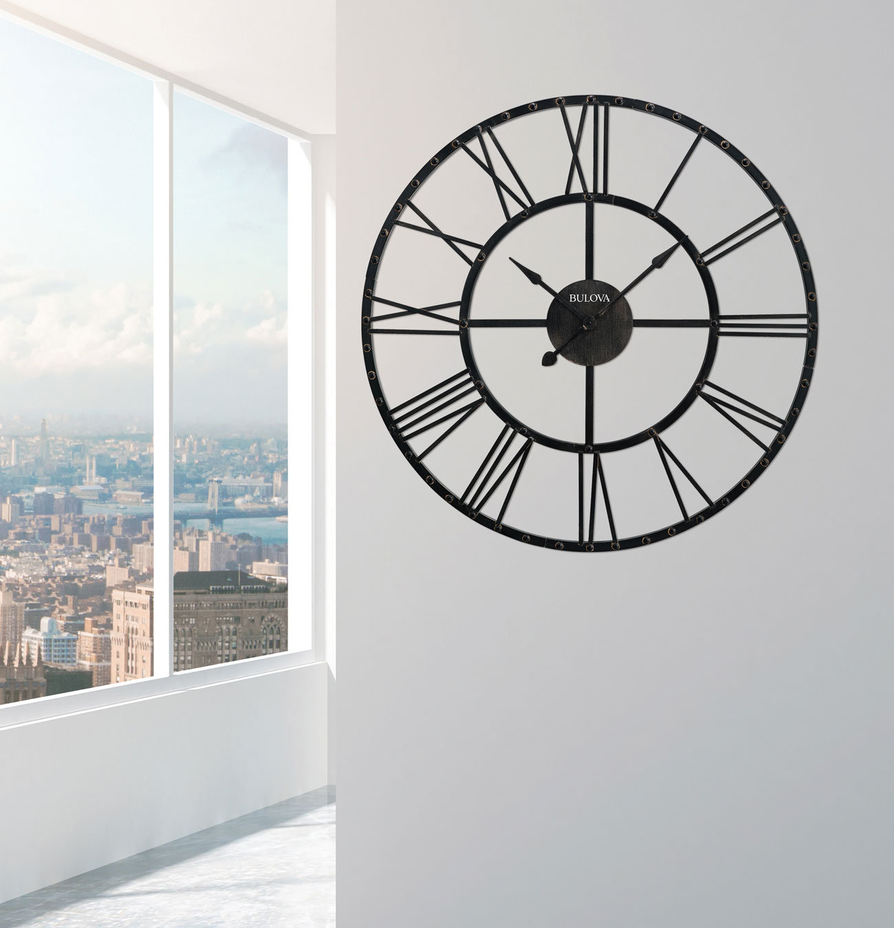 Bulova Oversized Carmen 45" Wall Clock & Reviews | Wayfair