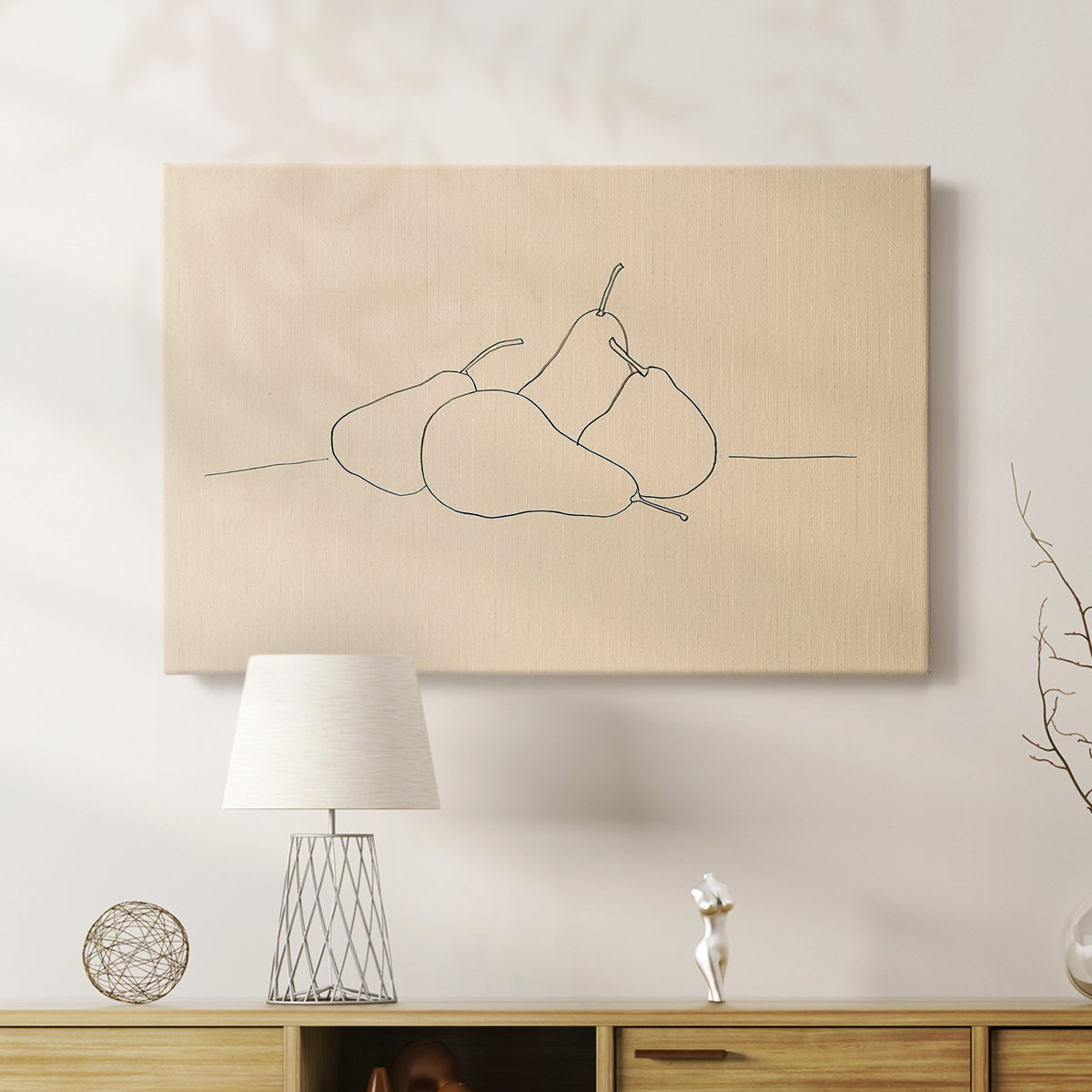 Winston Porter Fruit Line Drawing III -Gallery Wrapped Cavas | Wayfair