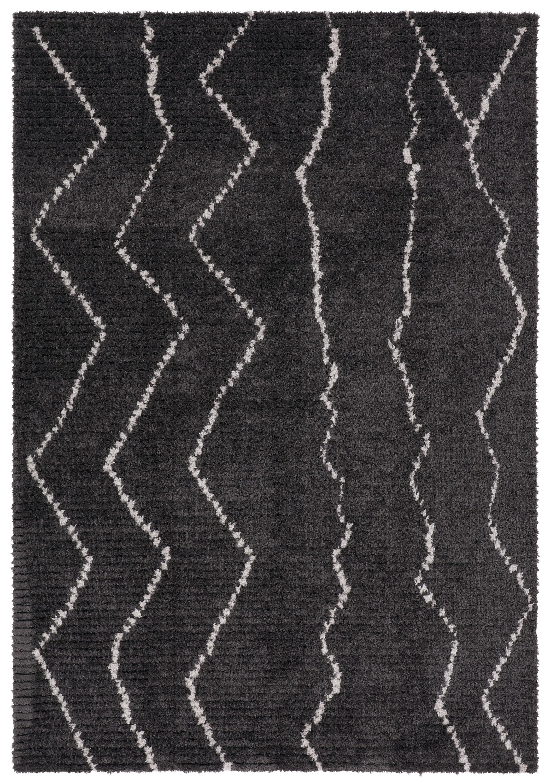 Union Rustic Label J Licinia Powerloomed Tribal Black Area Rug | Wayfair