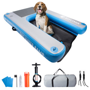RYPetmia Dog Water Ramp, Inflatable Dog Float Floating Ramp Ladder For ...