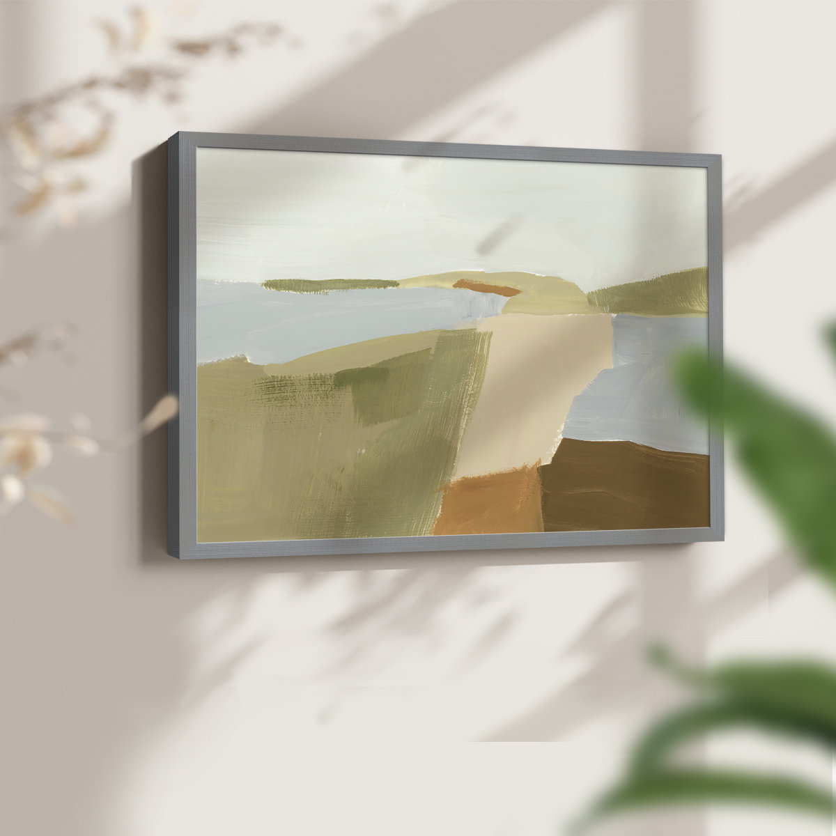 Wrought Studio™ Stacked Landscape II -Framed Print - Restickable | Wayfair