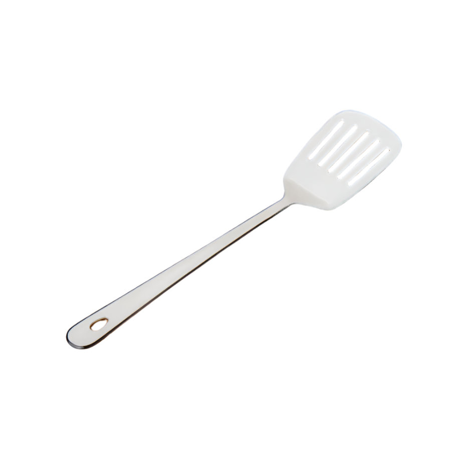 rustikehome.com Vintage Enamel "Raine" White Cooking Spatula | Wayfair