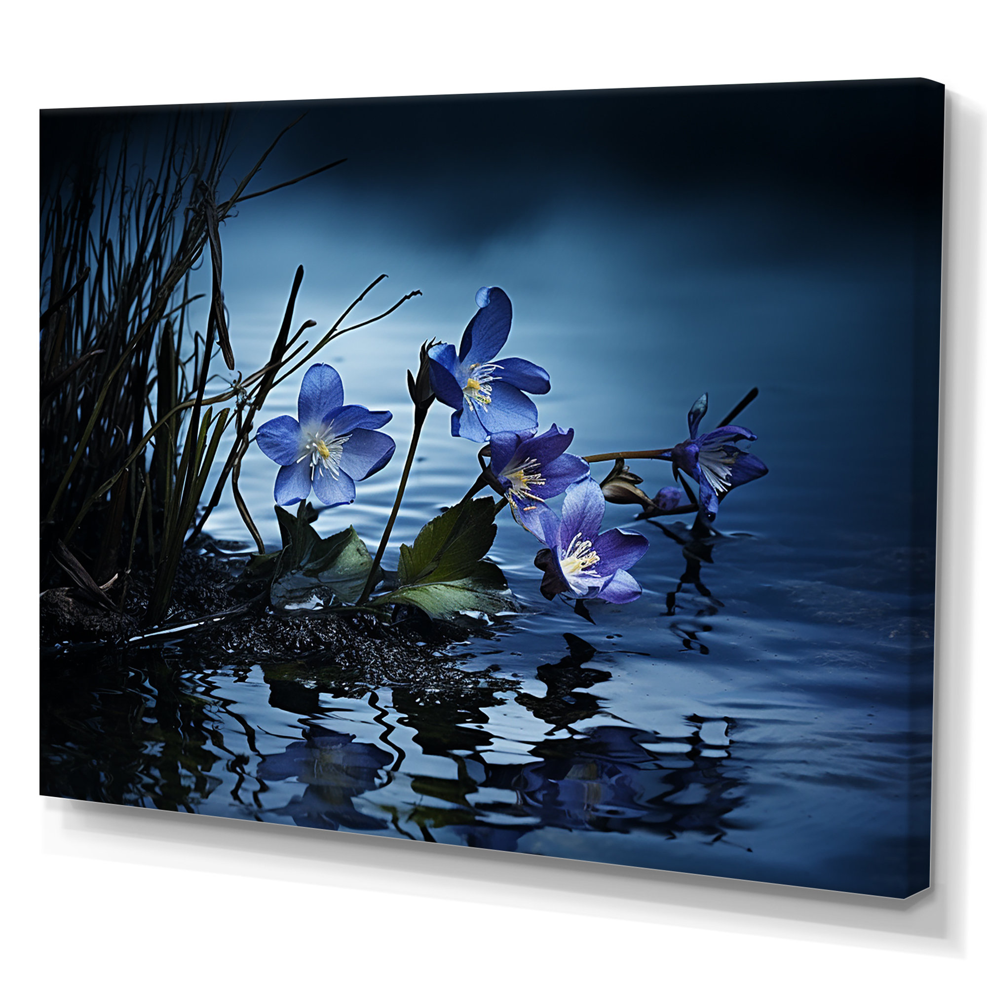 Design Art Violets Charm In Winter | Wayfair