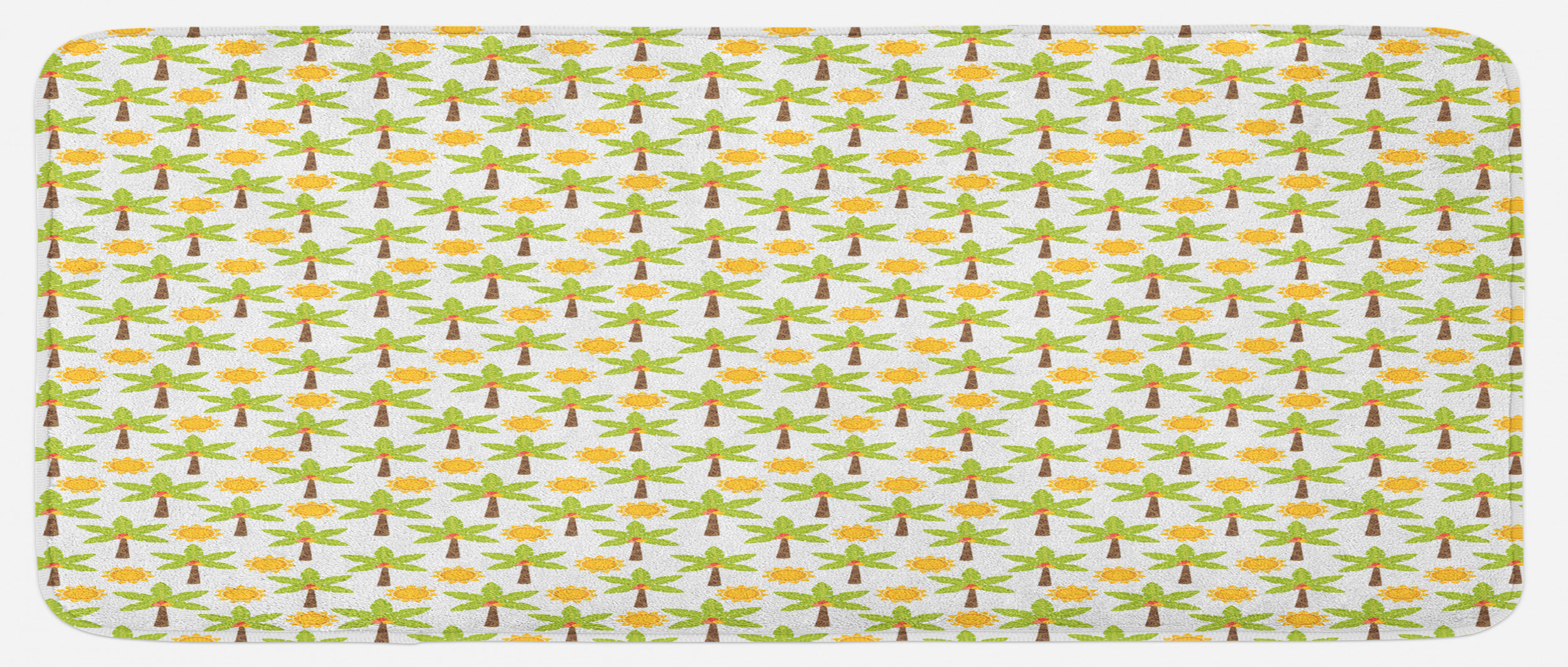 East Urban Home Palm Tree Kitchen Mat | Wayfair