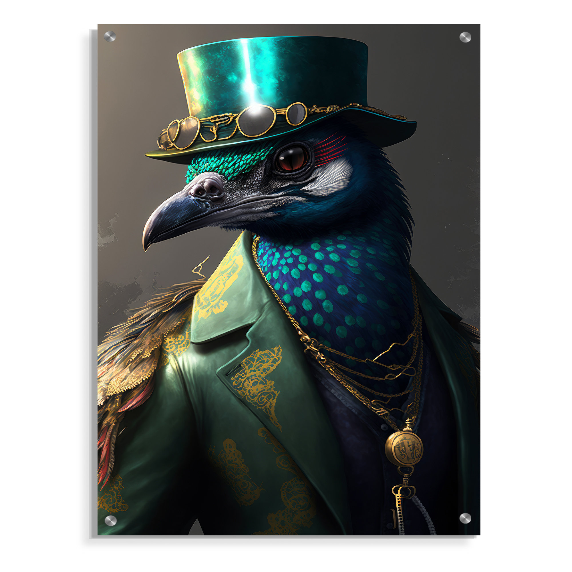 Trinx Peacock Gangster In NYC II - Peacock Gangster Mafia Acrylic Wall ...