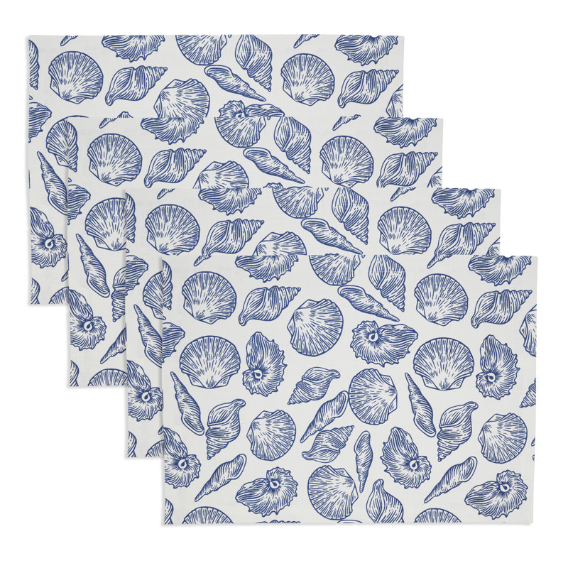 Saro Seaside Sea Shells Placemat (Set of 4) | Wayfair