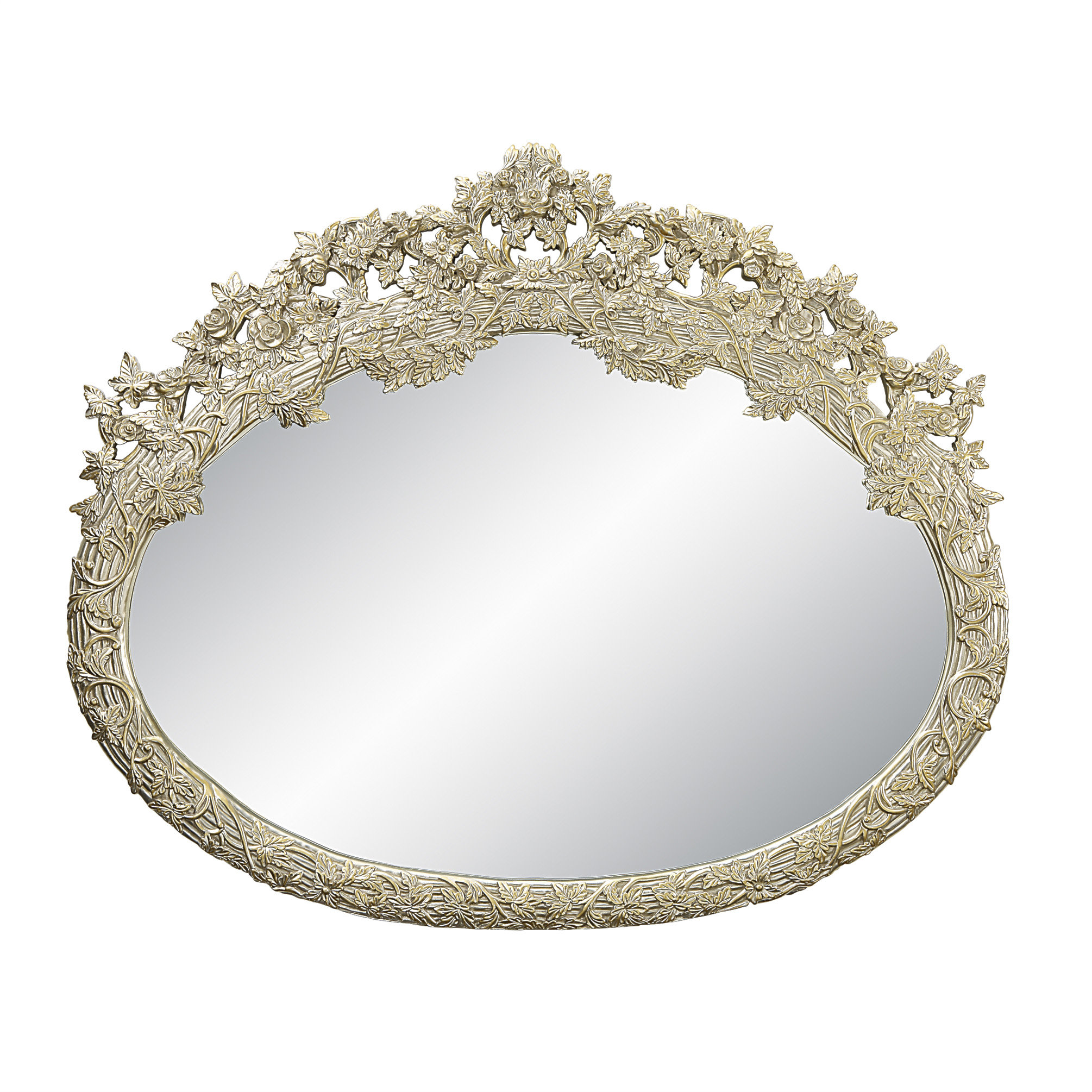 Tryimagine ACME Sorina MIRROR Antique Gold Finish BD01243 | Wayfair