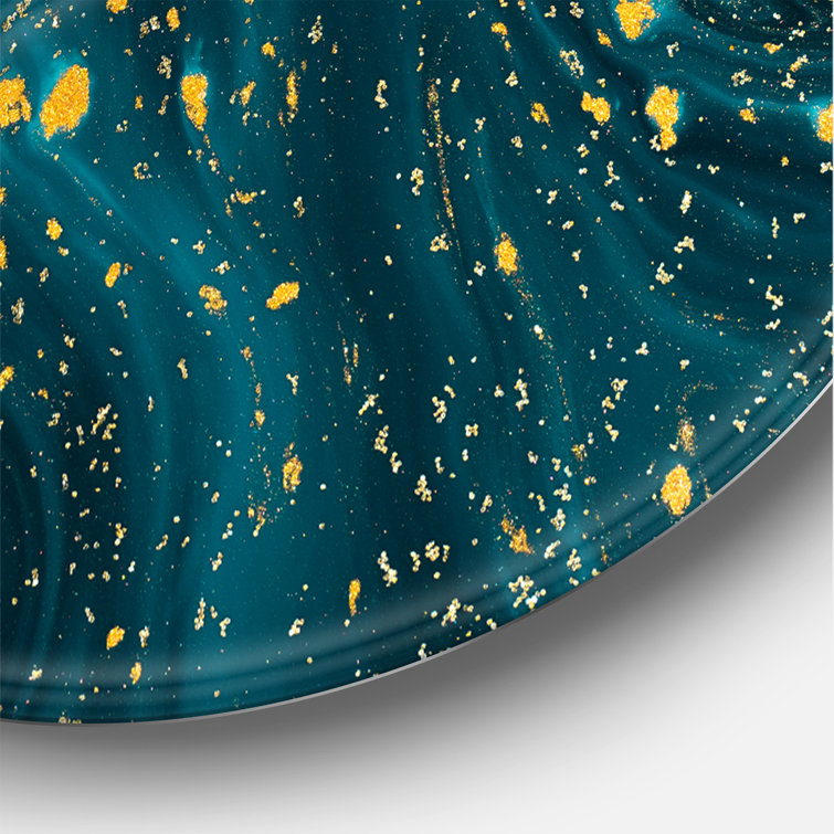 Bless international " Dark Blue Marble With Golden Glitter " on Metal ...