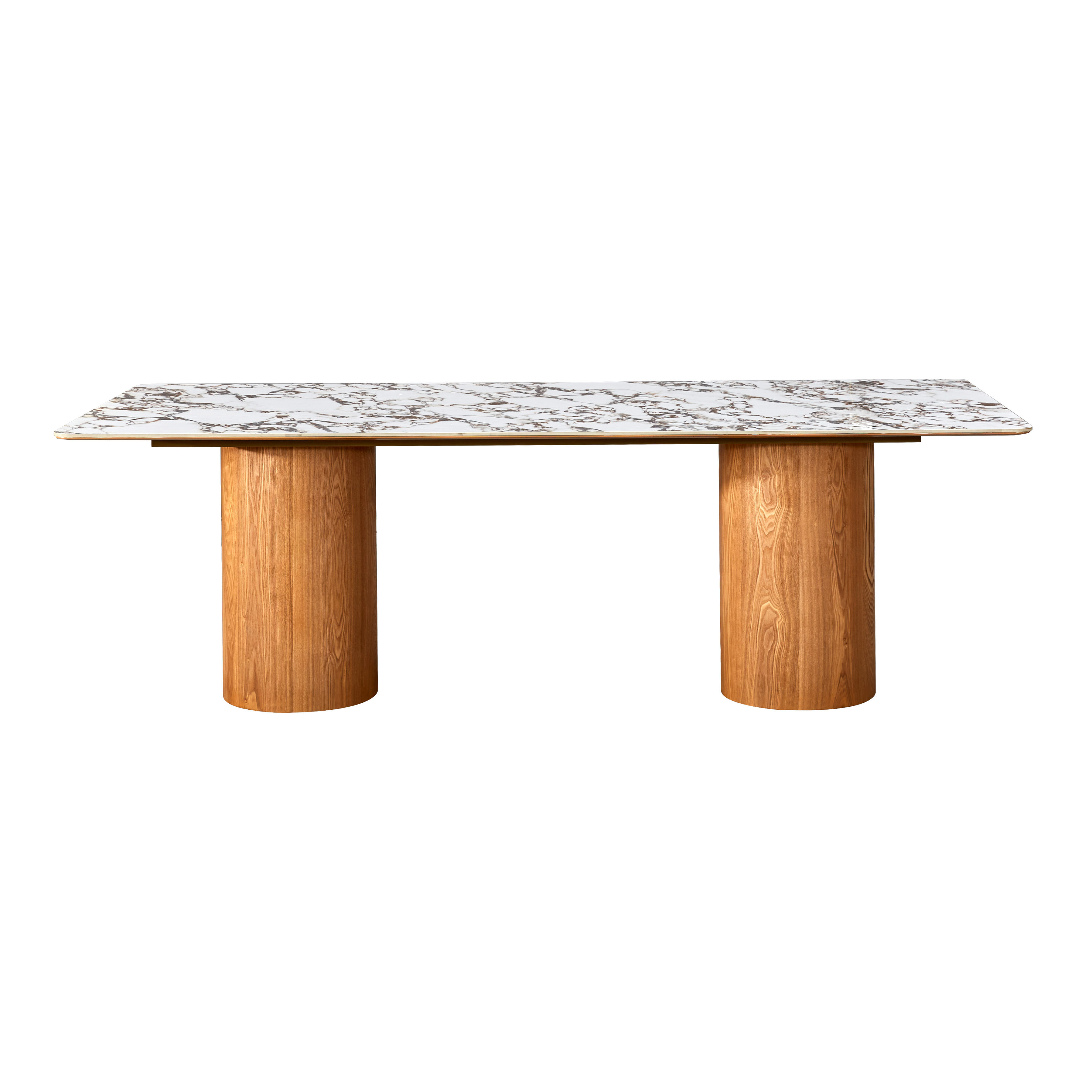 Wade Logan® Collayer Marble Ceramic Rectangular Dining Table | Wayfair