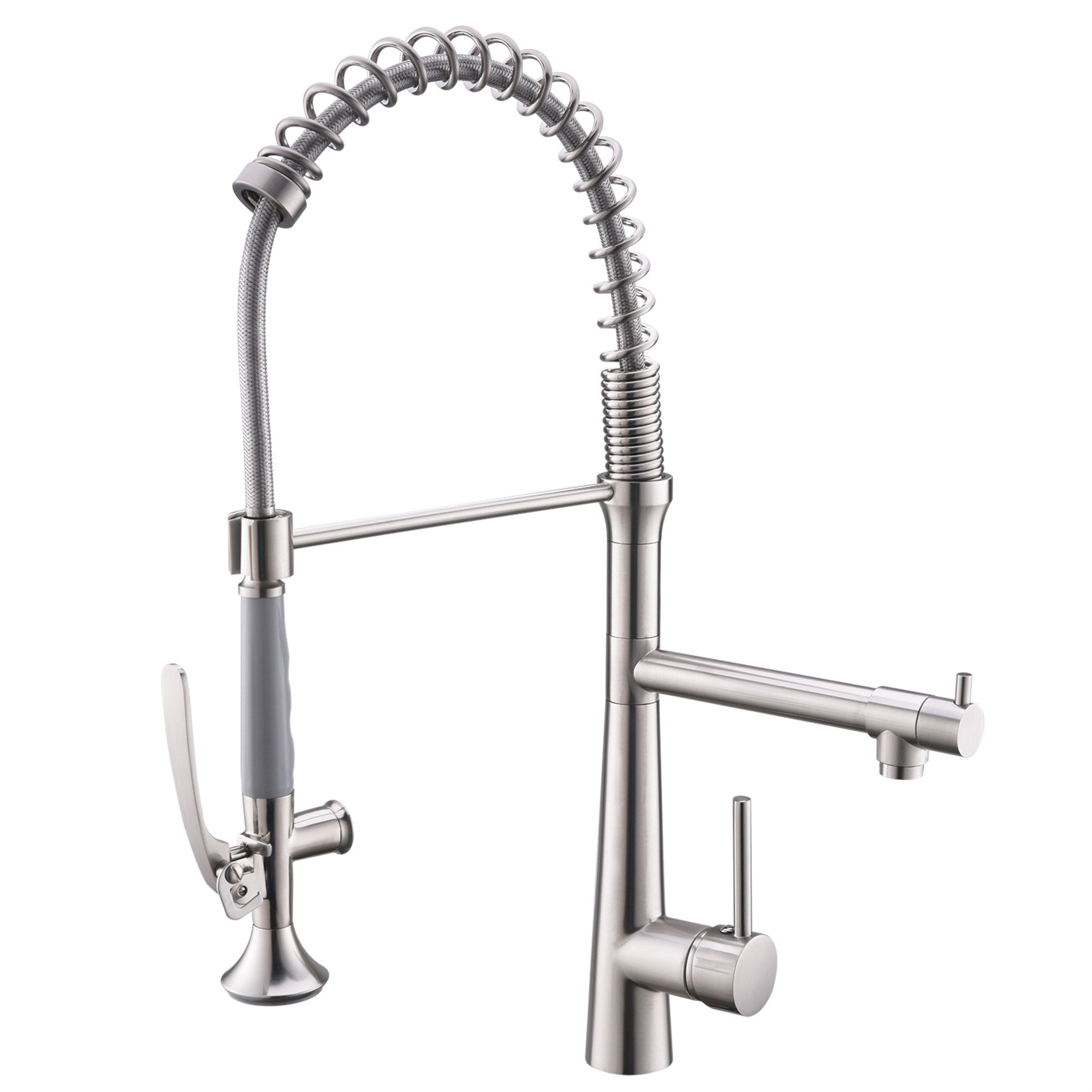 LOONGFIELD Heavy Duty Commercial Style Kitchen Sink Faucet, Single ...