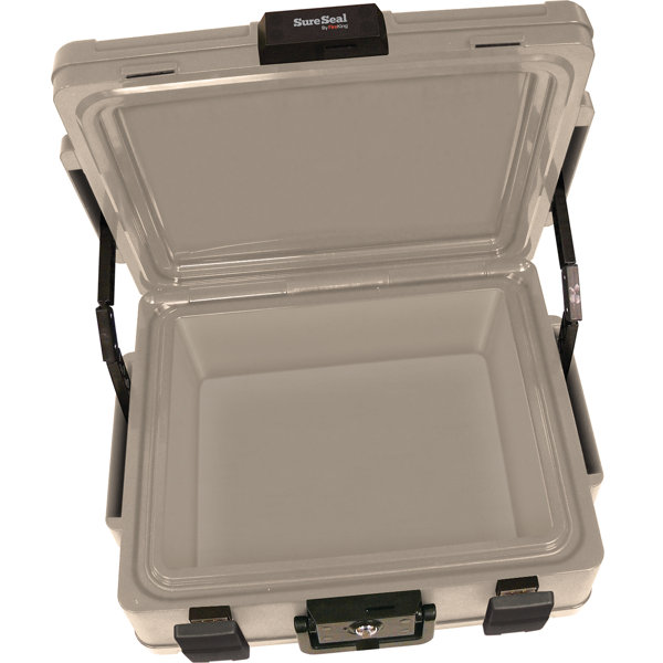 FireKing SureSeal 1/2 Hour Fireproof and Waterproof Safe Box with Key ...