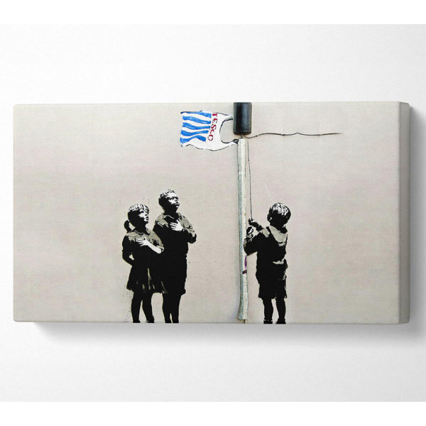 Rosalind Wheeler Homage To The Tesco Flag Landscape - Wrapped Canvas ...