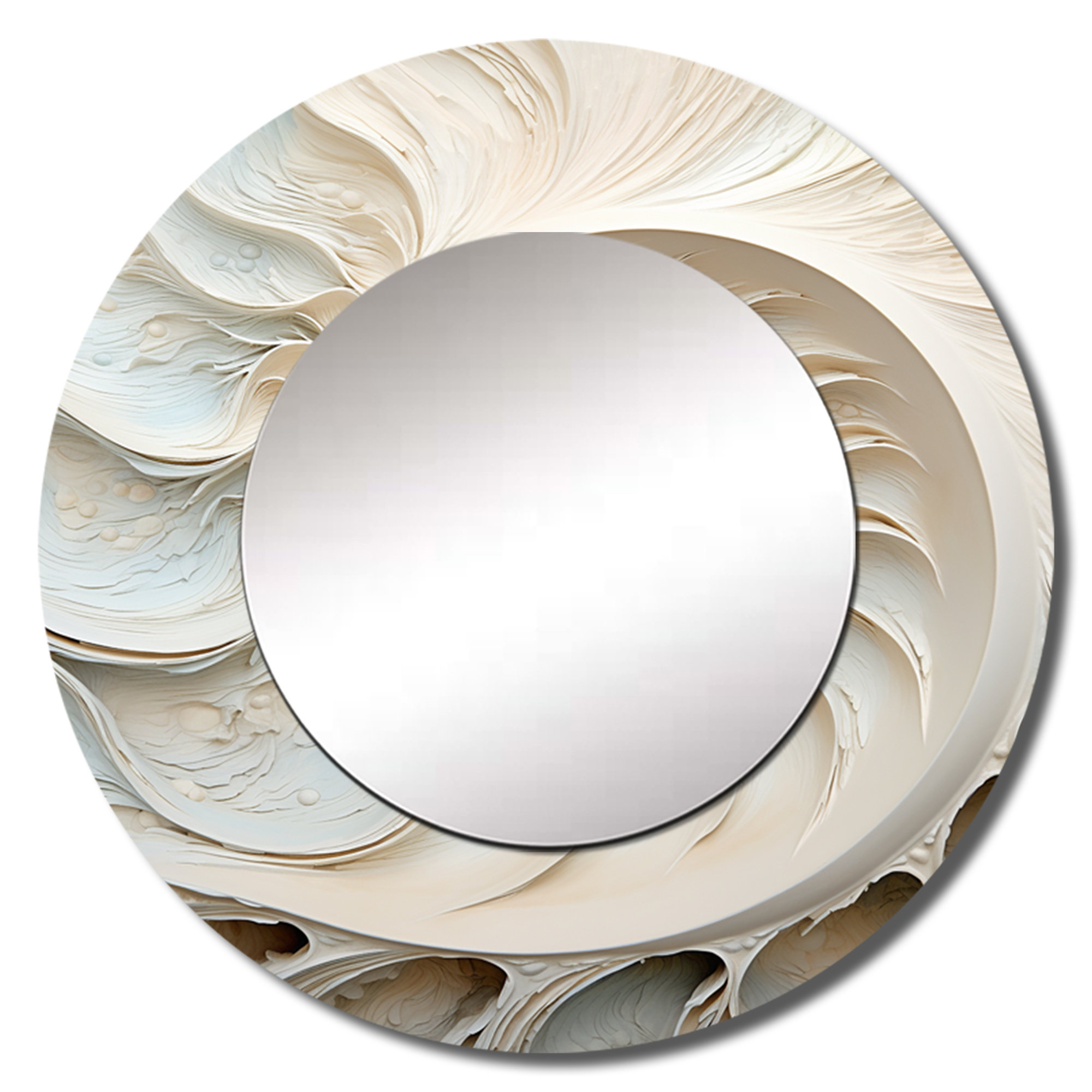 East Urban Home Selmir Ivory Infinity Sea Sheel Spiral - Nautilus Large ...